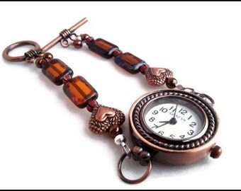 Copper watch band | Etsy