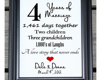 4 years together | Etsy