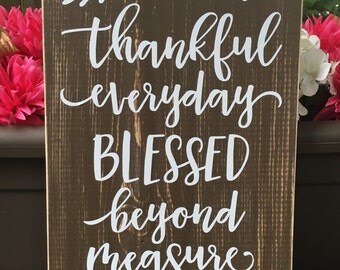 Blessed beyond | Etsy