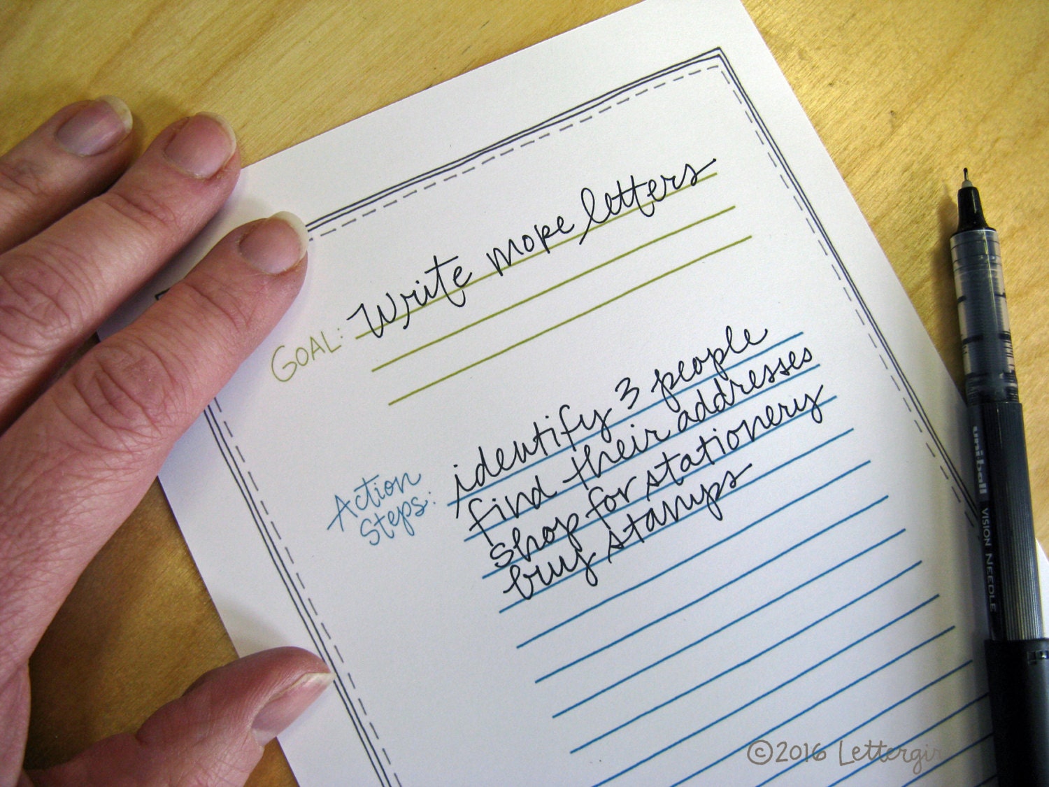 Printable Notes: Handwritten To Do List 5 Designs