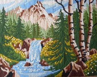 Finished needlepoint | Etsy