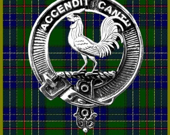 Mitchell Clan Crest Scottish Cap Badge CB02 by celticstudio