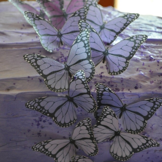 Edible Butterflies & Decorations for Cakes & by SugarRobot on Etsy