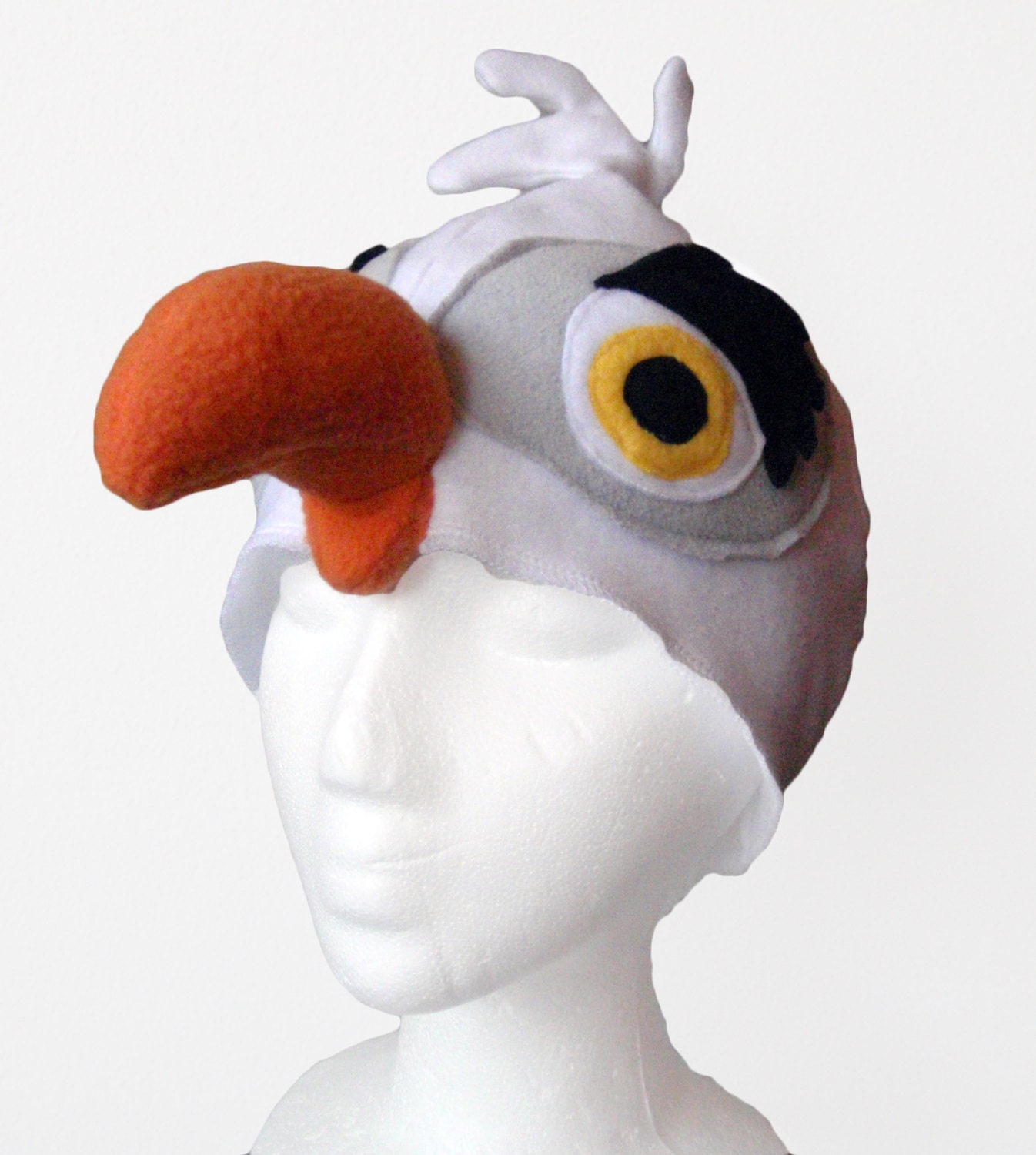 Seagull Hat. Toddler to Adult. Ocean Bird Fleece. by lilecreations
