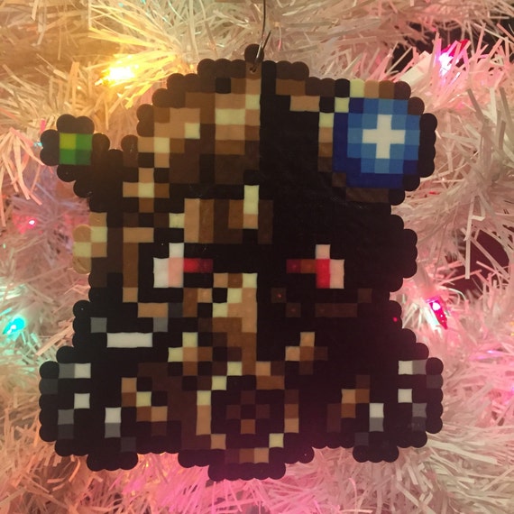 Fallout 4 8 bit pixel art xmas ornaments