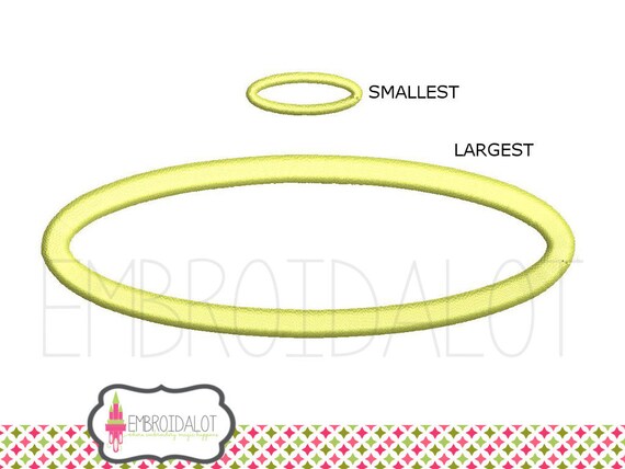 Mini halo embroidery design. Pretty machine embroidery design