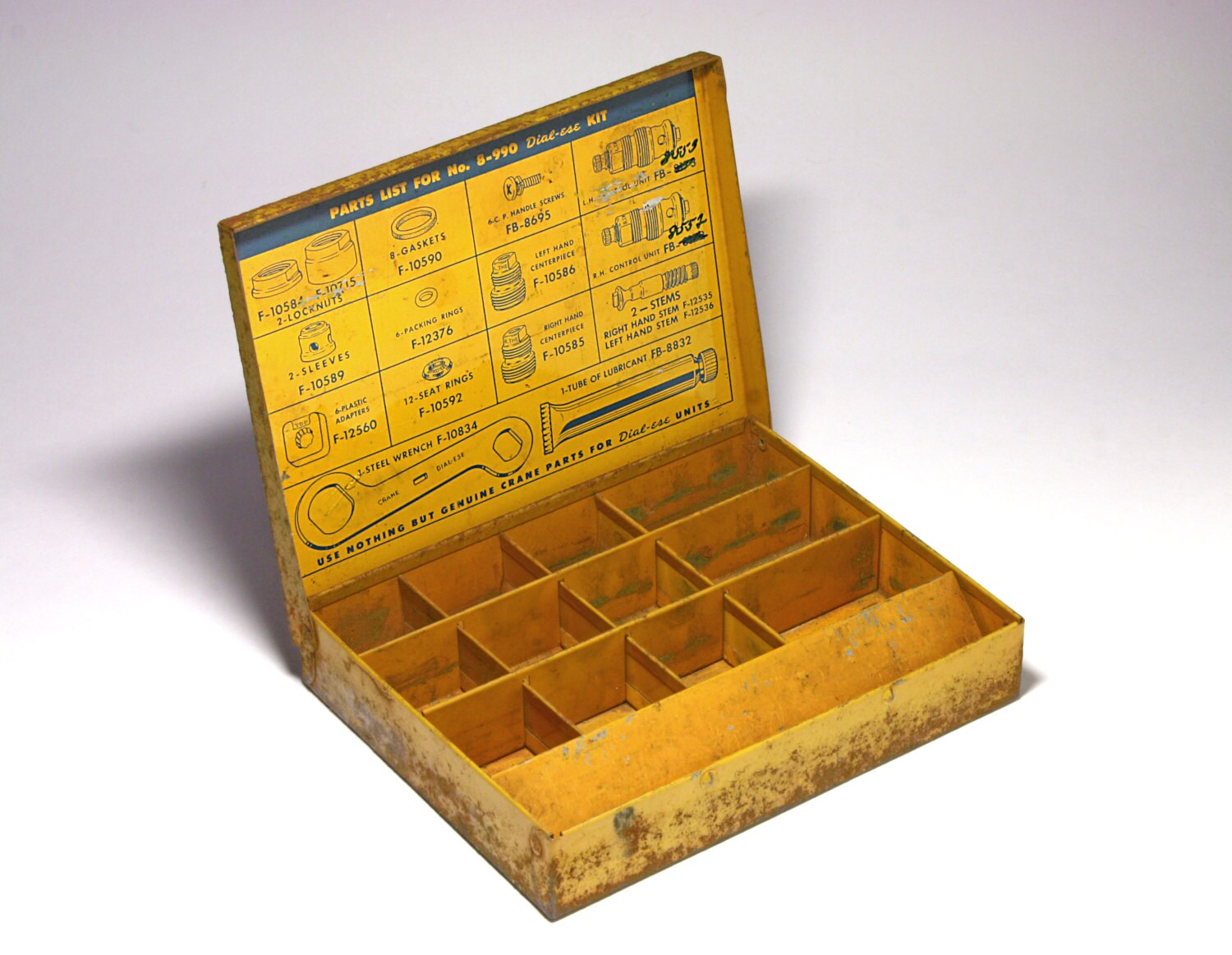 Vintage Steel Hardware Storage Box – circa 1950’s – Haute Juice