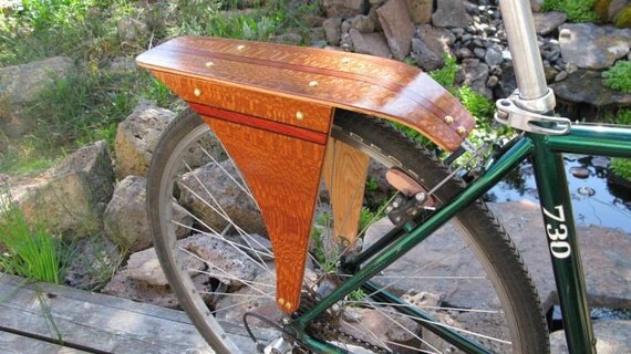 Woody's Custom Wood Rear Rack. Bicycle racks rack