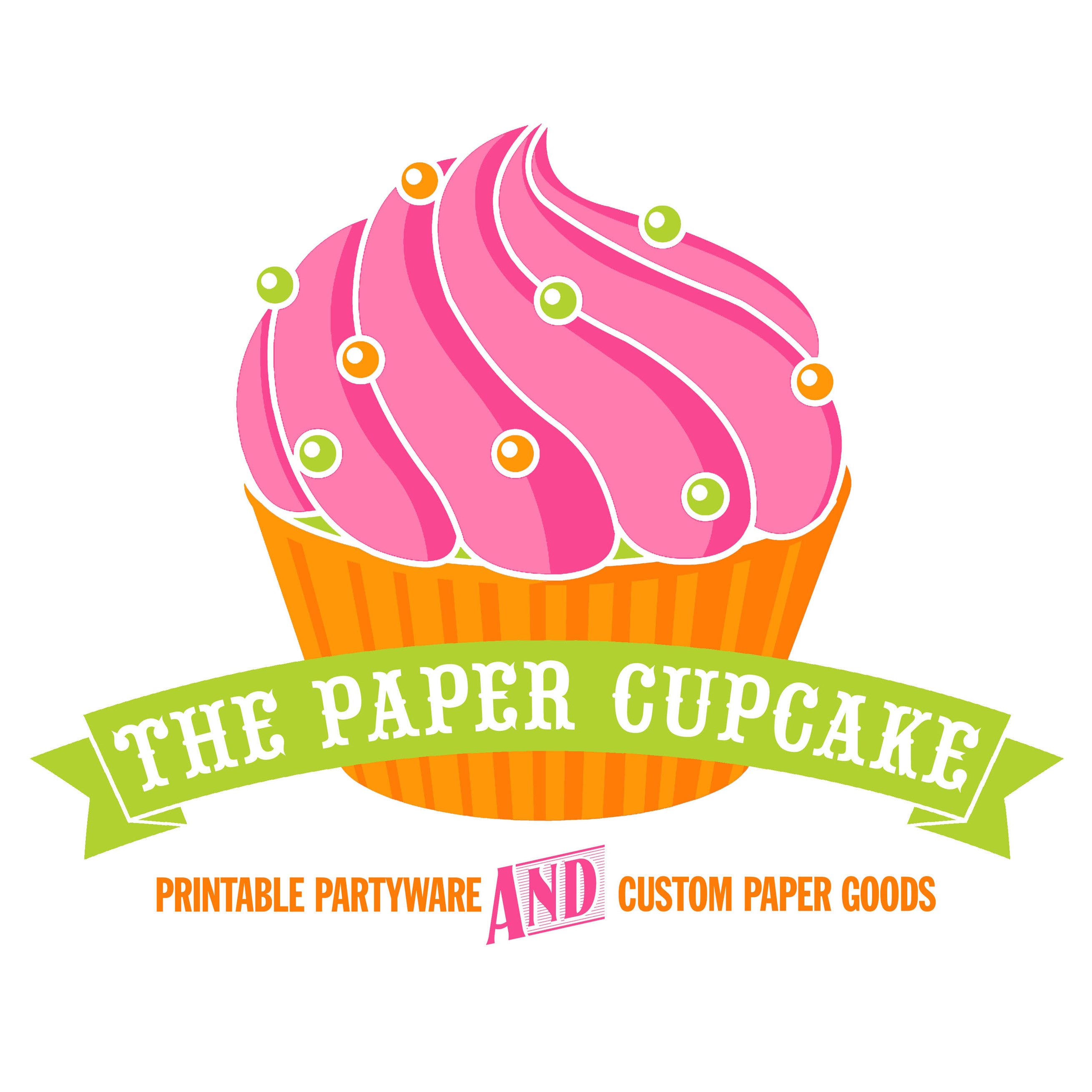 The Paper Cupcake Printable Partyware & by papercupcakedesigns