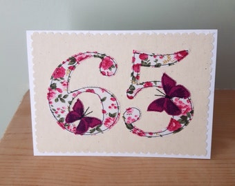 65th birthday card | Etsy