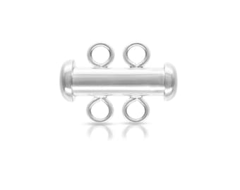 Clasp Slide Lock Tube Clasp with Bar 30mm x 1pc