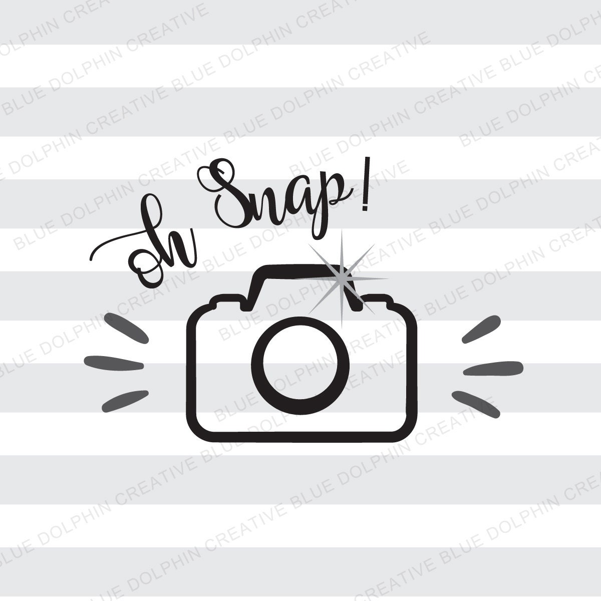 Oh Snap Camera Svg Dxf Png Pdf Cricut Silhouette Cut Files