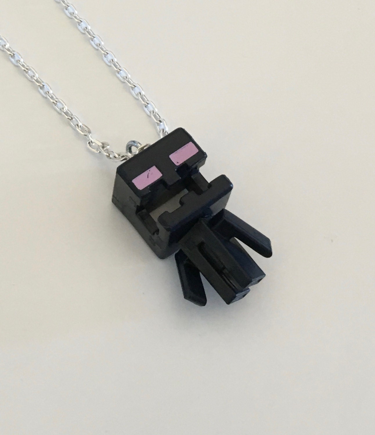 Minecraft Necklace Enderman Necklace Superhero Necklace