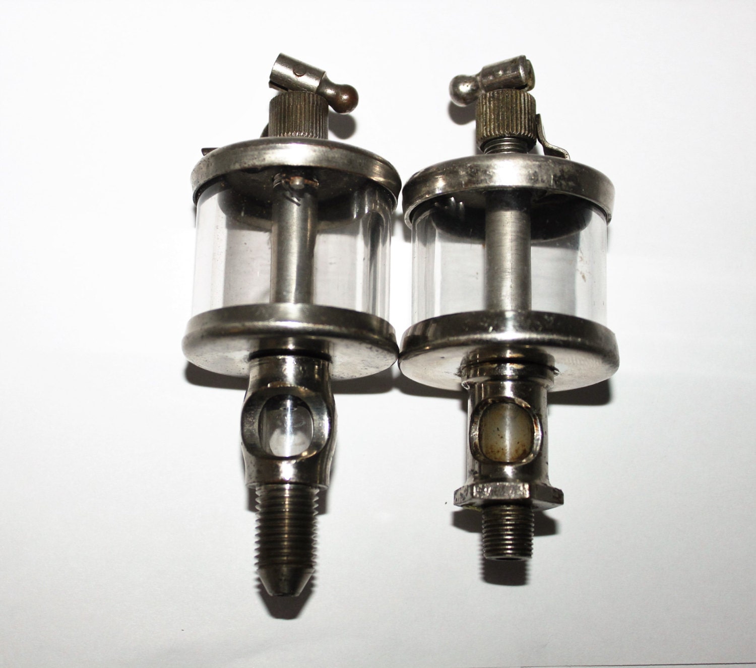 Pair of Antique Oilers, Drip Oilers for Tractors