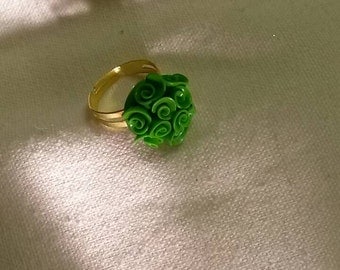 Pig Ring made from Polymer Clay Fimo by greetincardz on Etsy