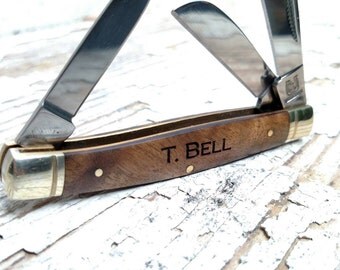 Wedding Party Knives Groomsman Gifts Custom by TIMEandAGAINbyRuss