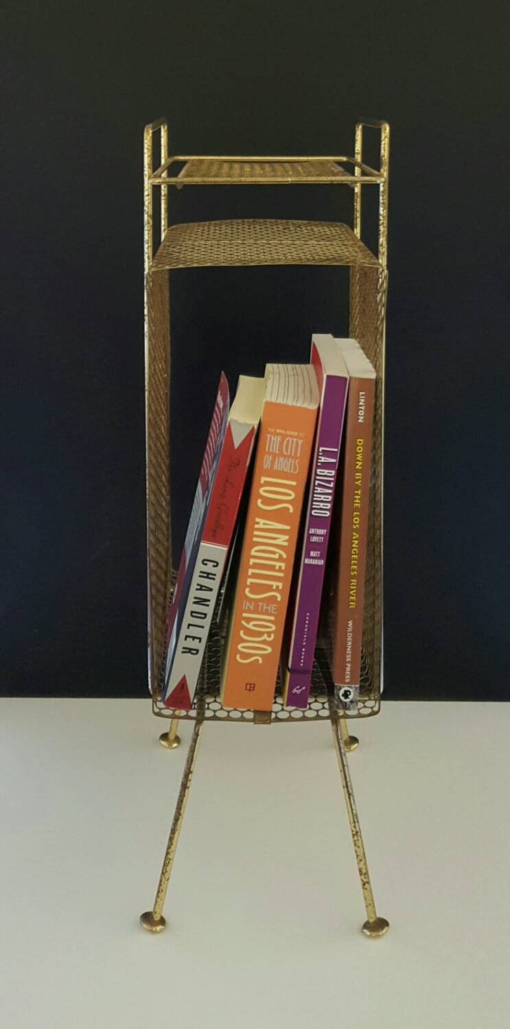 Vintage Telephone Stand Telephone Table Brass Metal Gold Tone Mid ...