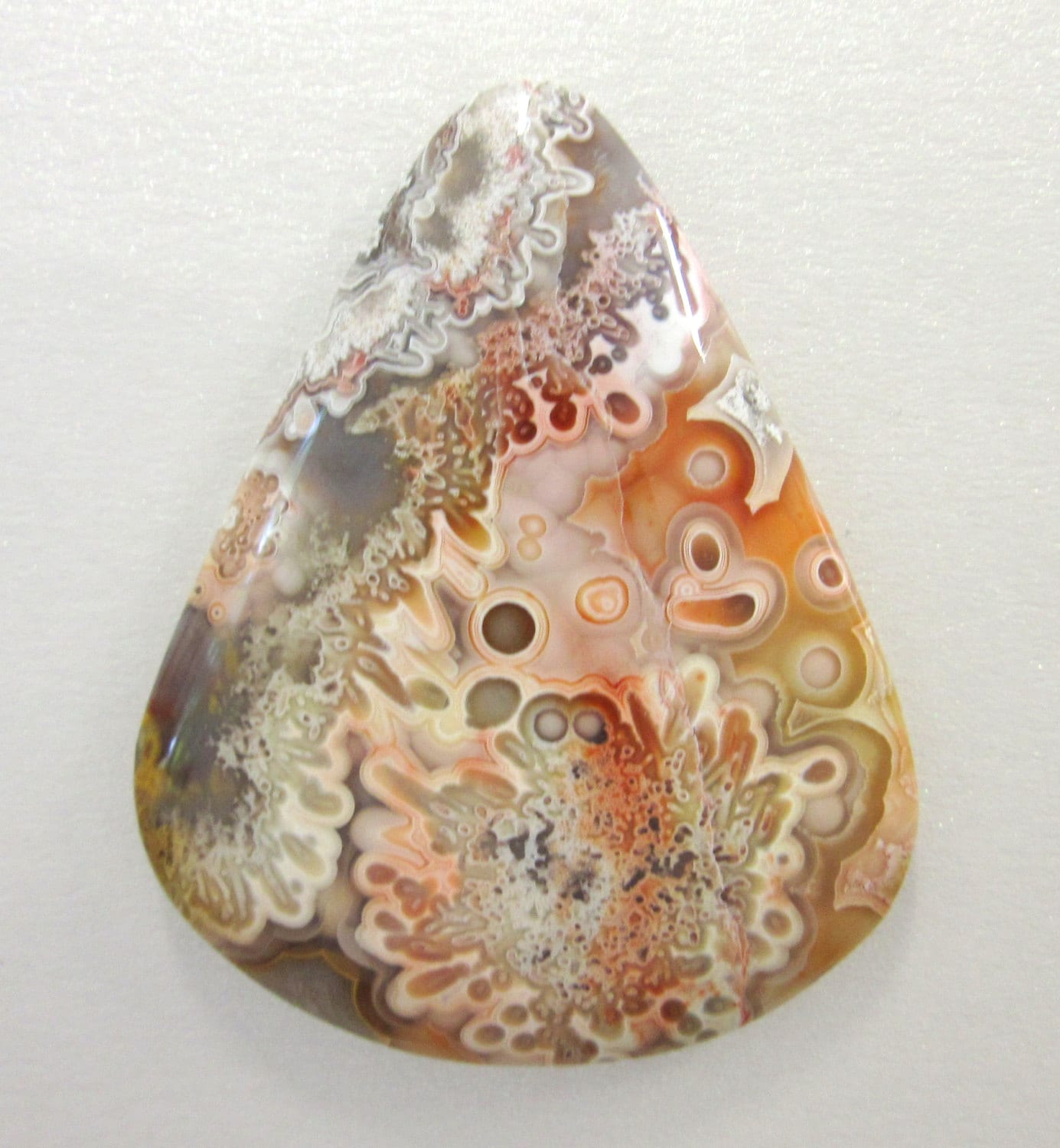 Colorful Mexican Lace Agate Cabochon
