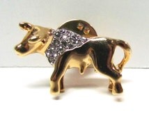 Popular items for bull lapel pin on Etsy