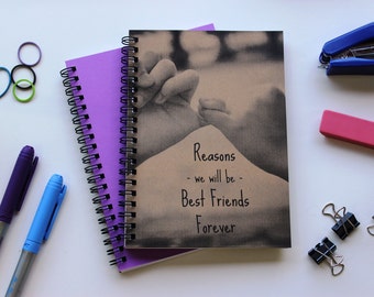 Best Friend Bucket List 5 x 7 journal by JournalingJane on Etsy
