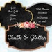 36 Chalkboard & Glitter Frames Tags Labels Gold Rose Gold