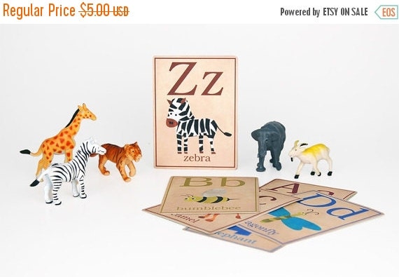 SALE 50% off Digital animal ABC alphabet by KBandFriends on Etsy