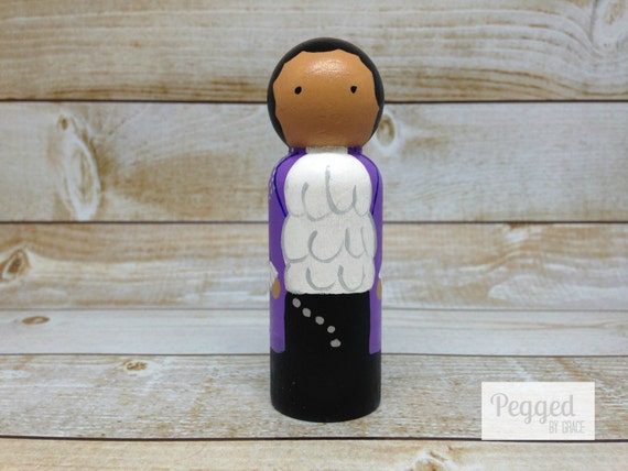 Prince Peg Doll Purple Rain by PeggedByGrace on Etsy