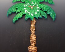 Popular items for palm tree clock on Etsy