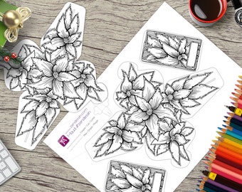 Colouring Gift Box / label gift coloring / gift by Zendessin