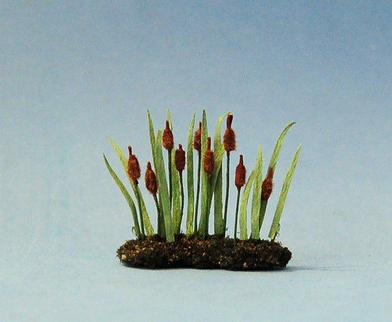 1/4 inch scale miniature-Cattails