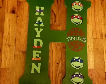 Ninja turtles letter | Etsy