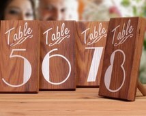 Unique custom table numbers related items | Etsy