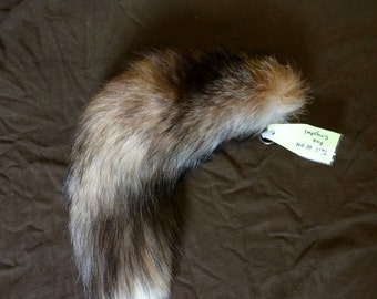 Fox tail keychain | Etsy