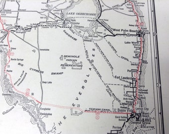 Vintage road maps | Etsy