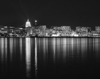 Madison skyline | Etsy