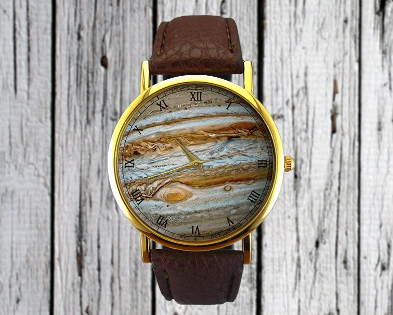 Jupiter Watch Planet Jupiter Leather Watch Ladies Watch