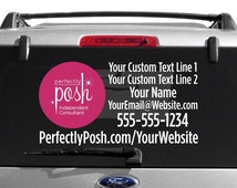 Unique posh car decal related items | Etsy