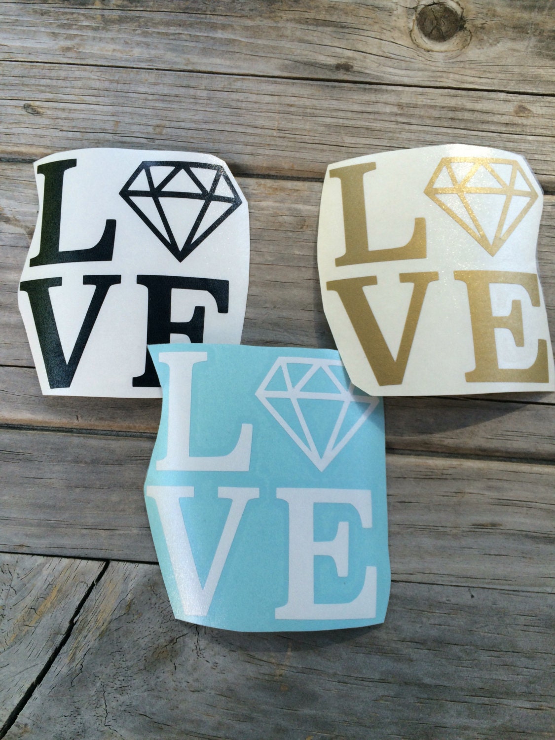 Love Diamond Vinyl Sticker Vinyl Decal Car Sticker Laptop