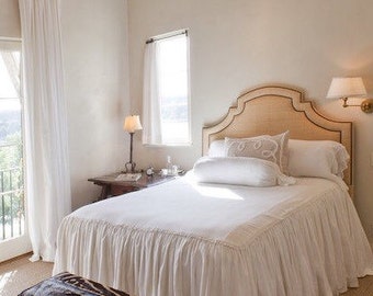 Burlap bed skirt | Etsy