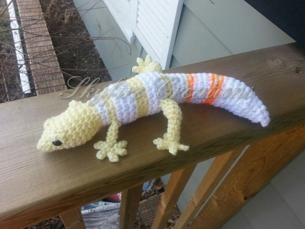 Plush Leopard Gecko made to order by SkyfireTreasureTrove on Etsy