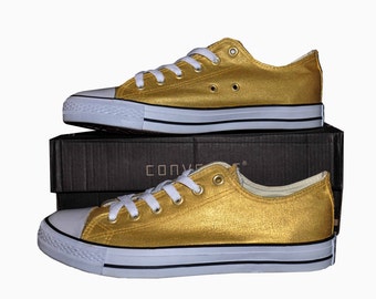 Converse shoes converse gold glitter wedding by RagzDagzTM on Etsy