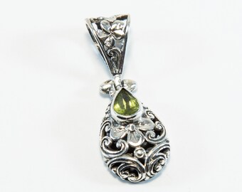 Balinese Om Pendant Silver