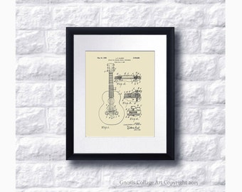 Fender Guitar Art Prints Gift for him Set of 6 Unframe art