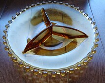 Unique amber glass plates related items | Etsy