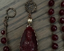 Unique red jade pendant related items | Etsy