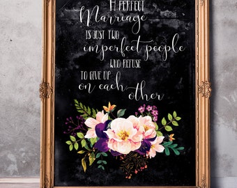 Marriage quote | Etsy