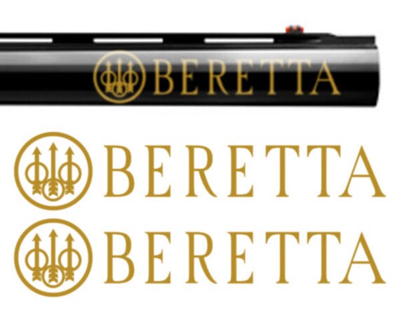 2x Beretta Vinyl Decal Sticker for Shotgun Gun Case Gun Safe