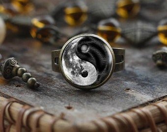 Yin yang rings | Etsy