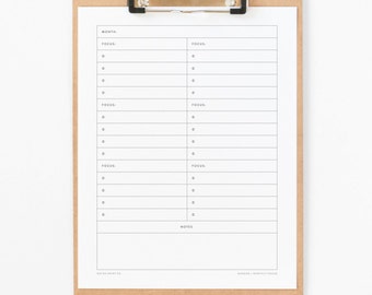 Grocery List Printable Modern Checklist by NotedPrintCo on Etsy