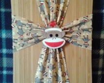 Unique sock monkey wall related items | Etsy